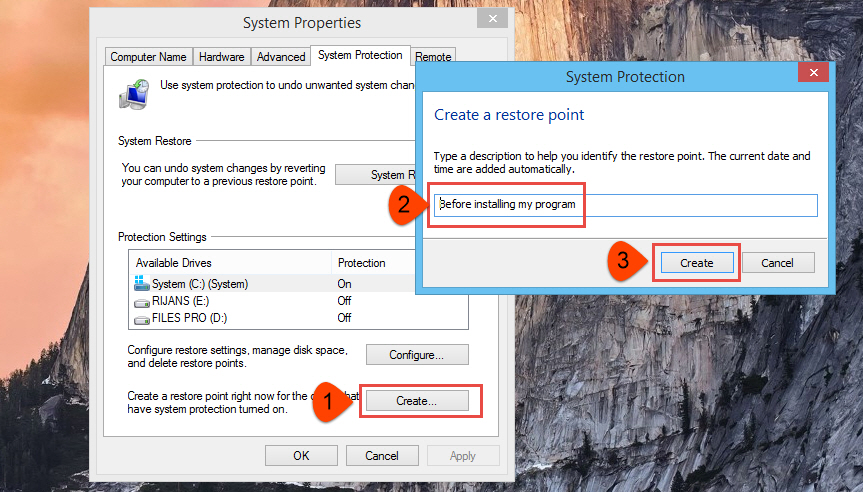 How to Create a System Restore Point in Windows 10, 8, 7 and XP ...
