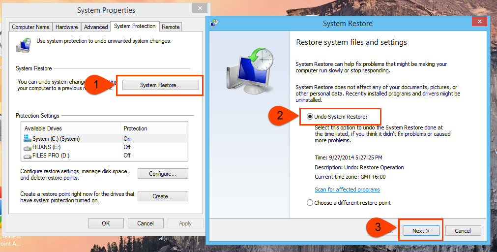 How To Create A System Restore Point In Windows 10 8 7 And Xp